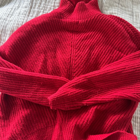 Express | Sweaters | Red Mockneck Sweater | Poshmark